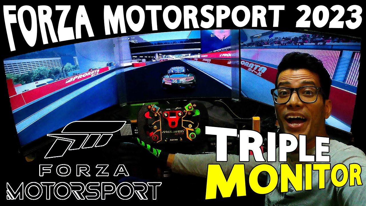My First Triple Screen Race on Forza Motorsport 2023 - YouTube