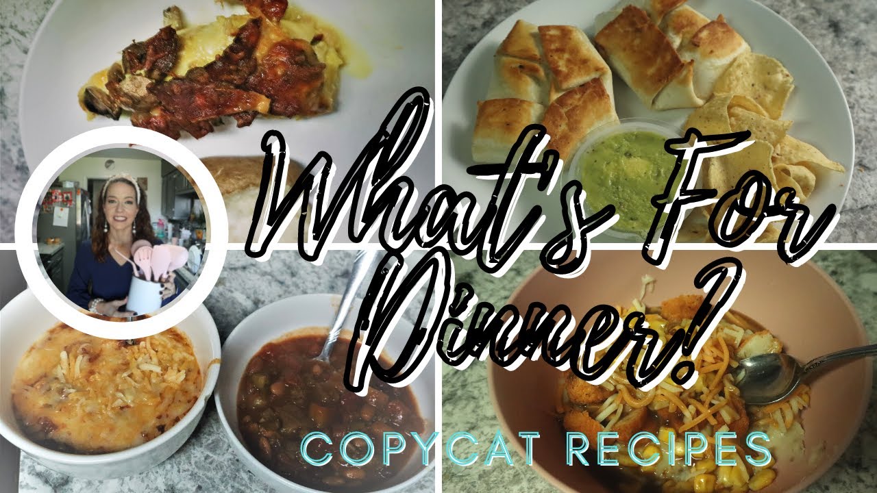 WHAT'S FOR DINNER?//COPYCAT RECIPES//QUICK&EASY WEEKNIGHT DINNER ...