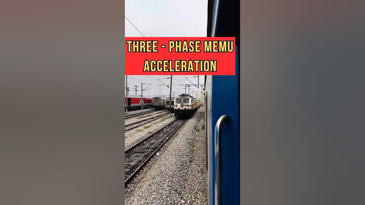 ICF MEMU Train mad Acceleration on mainline | Train Videos | Indian Railway #train #trains - YouTube
