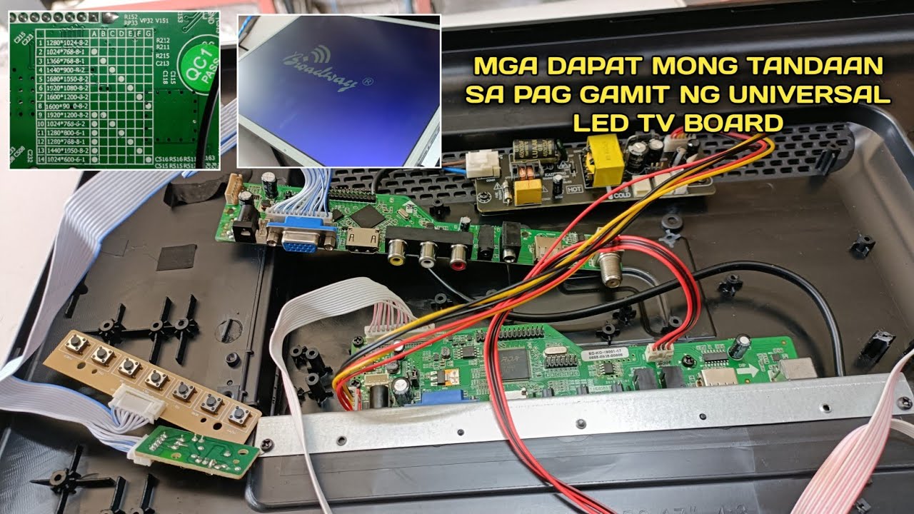 Tamang Pag Gamit Ng Universal LED TV Board - YouTube
