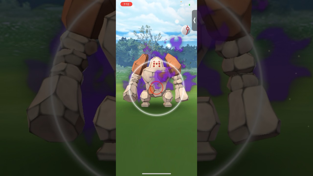 Pokémon Go - Catching shadow Regirock - YouTube