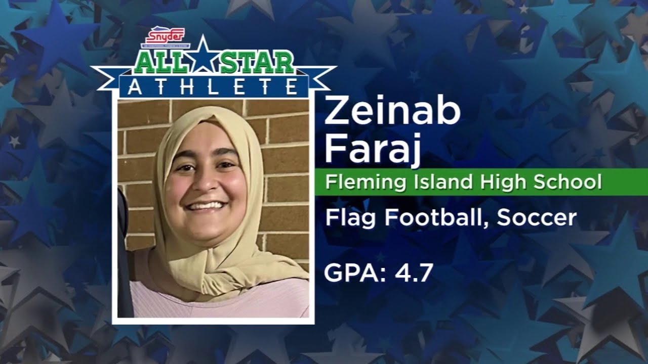 All-Star Athlete: Zeinab Faraj of Fleming Island High School - YouTube