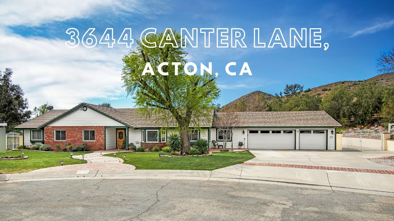 Acton Ranch Home! 3644 Canter Lane, Acton CA - YouTube