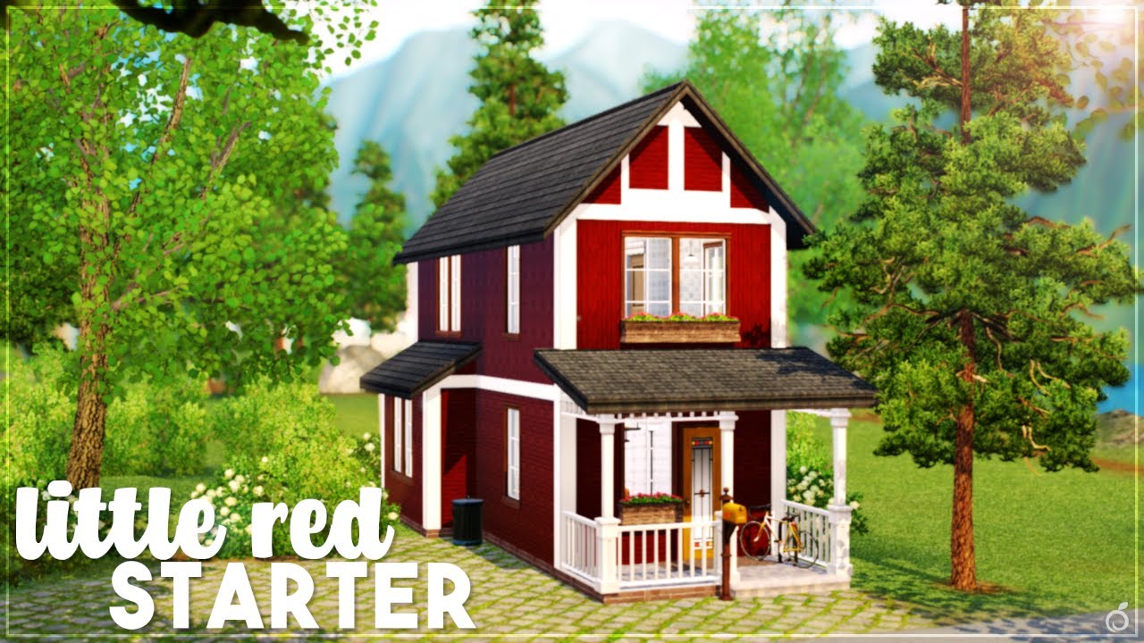 The Sims 3 || Speed Build || Little Red Starter 🏠🔨 - YouTube