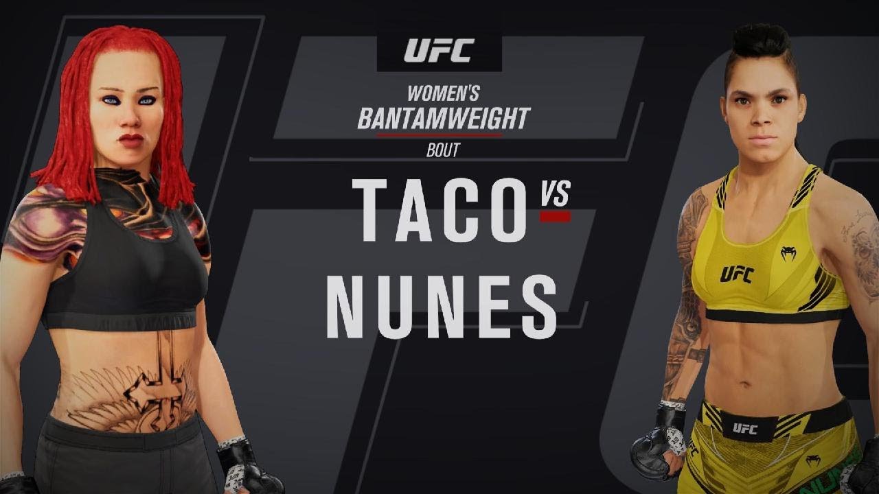 EA SPORTS UFC 4 Shawna Taco 🆚 Amanda Nunes - YouTube