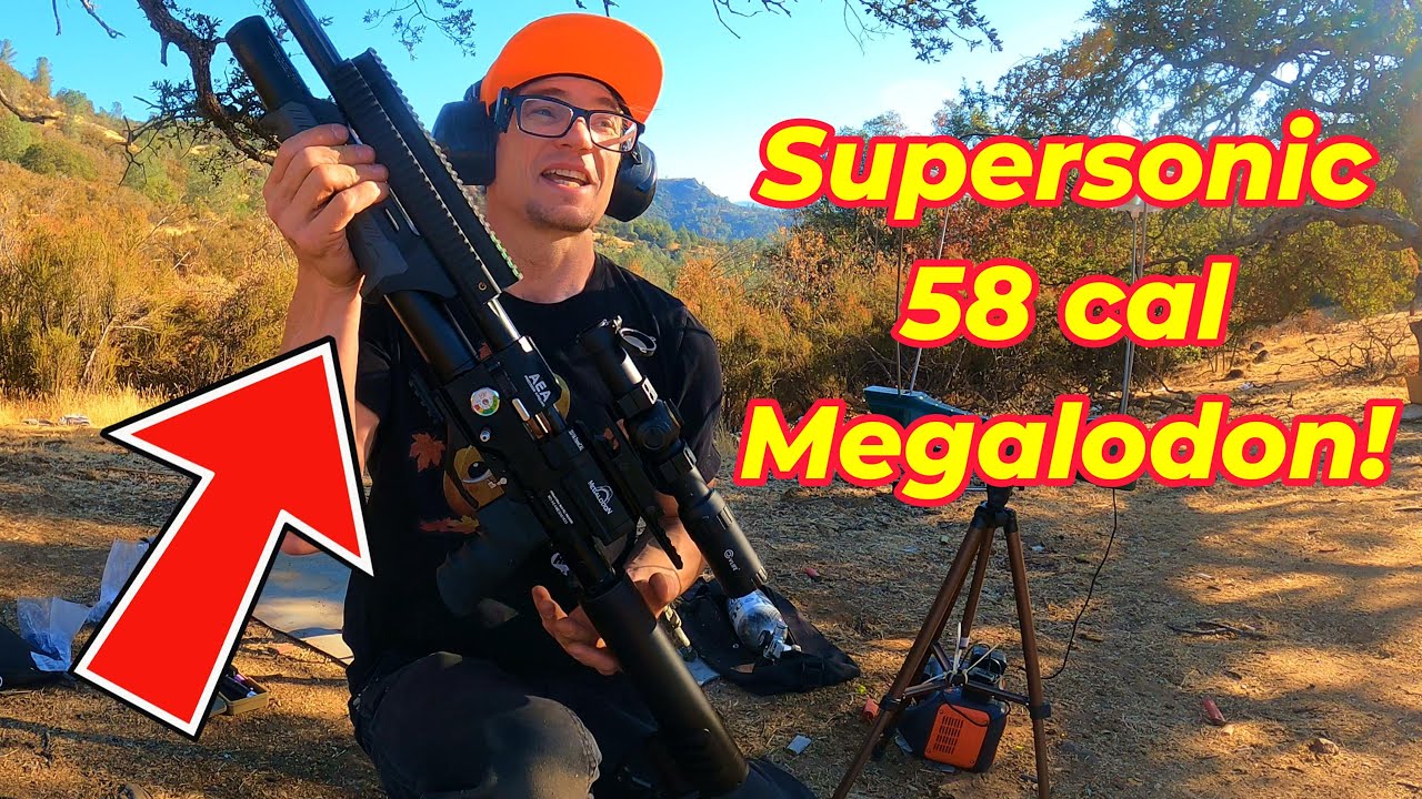 The AEA MEGALODON 58 Cal went SUPERSONIC (1152 FPS!) - YouTube