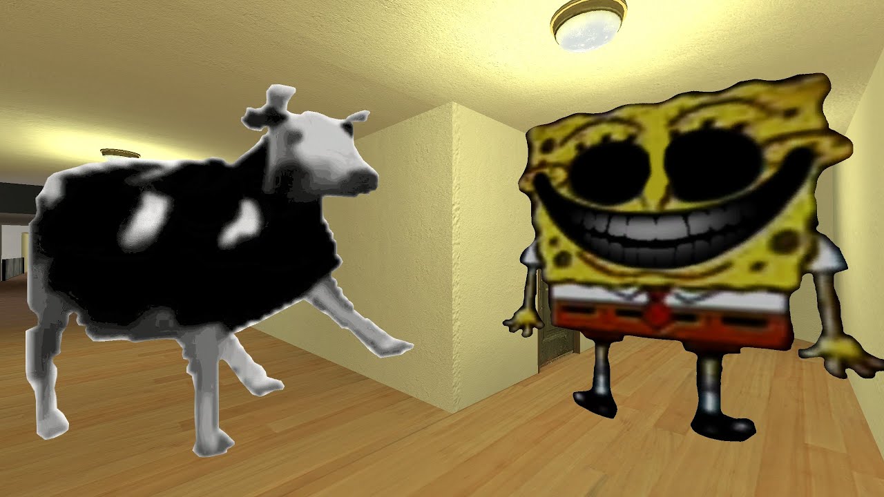 Polish Cow and Scary Spongebob Nextbot Gmod - YouTube