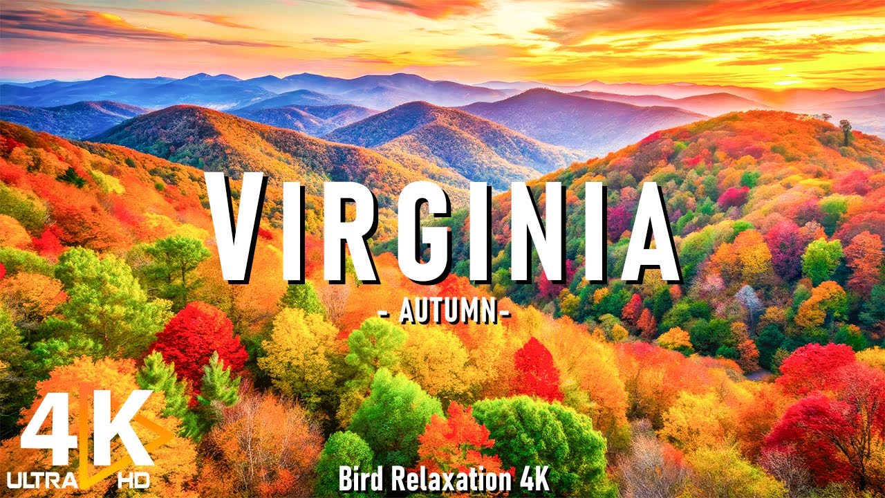 Autumn Virginia 4K • Enchanting Autumn Virginia, Scenic Relaxation Film ...