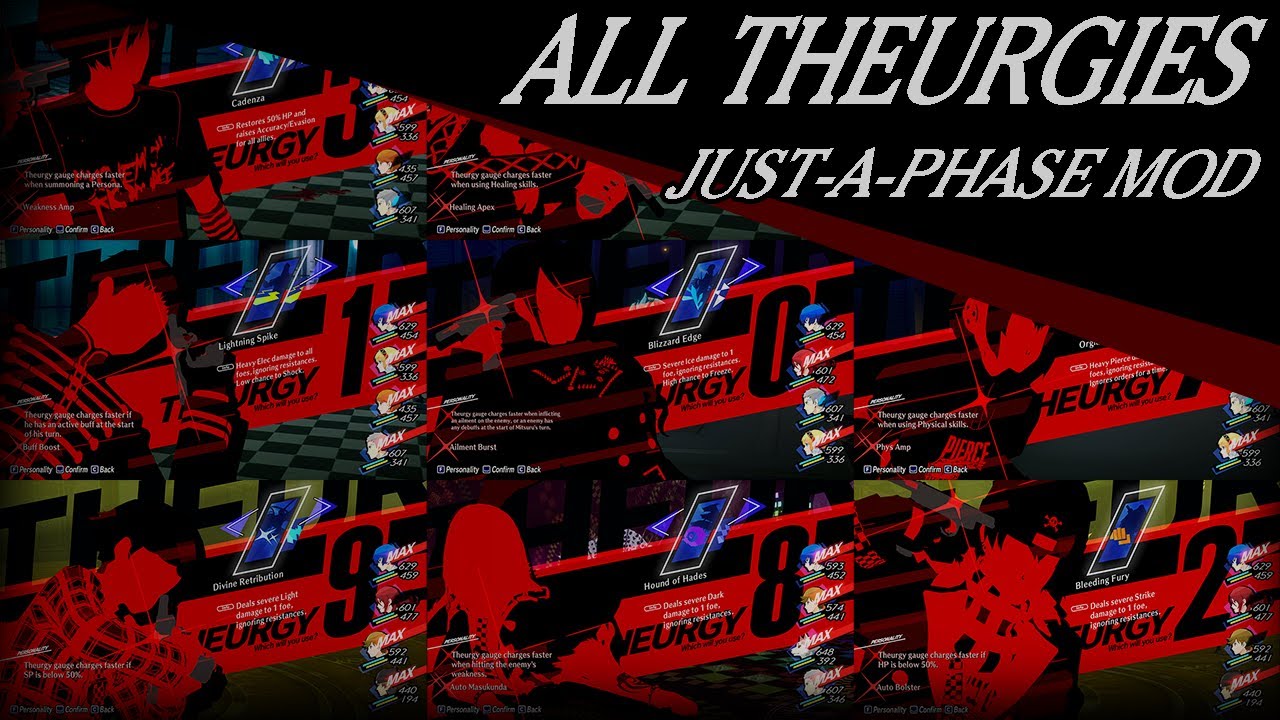 Just -A-Phase All Therugies - Persona 3 Reload Mod - YouTube