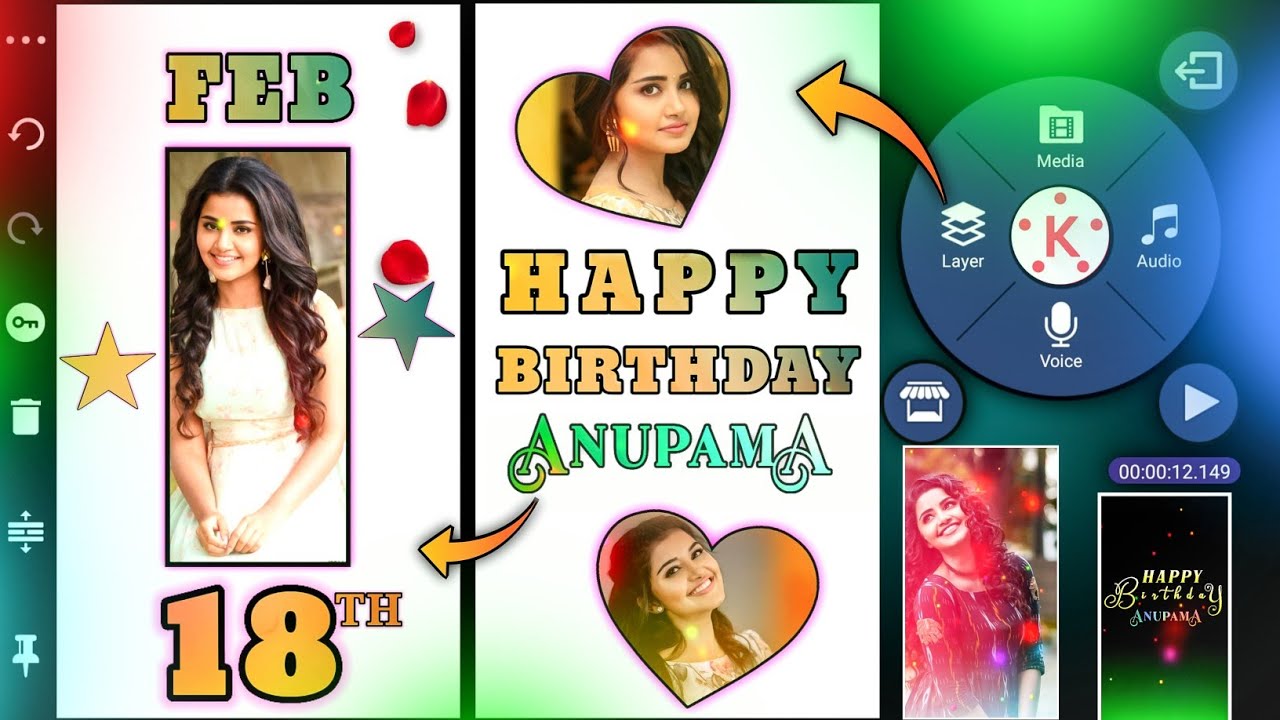 best birthday video editing in kinemaster birthday status editing ...