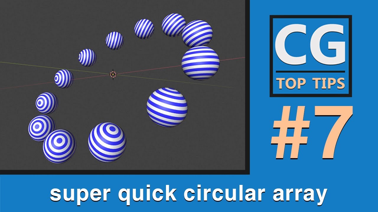Super Quick Circular Array In Blender YouTube Super Quick Circular Array In Blender YouTube