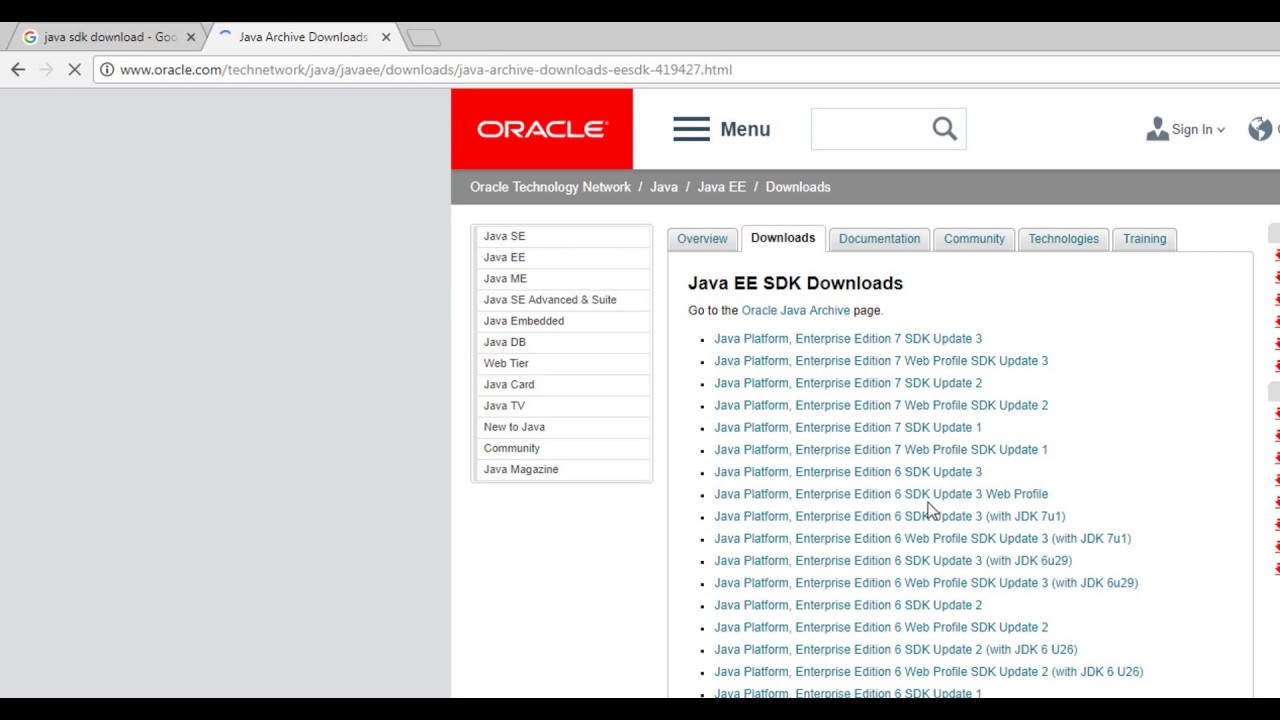 Download Java SDK - Glass Fish - YouTube