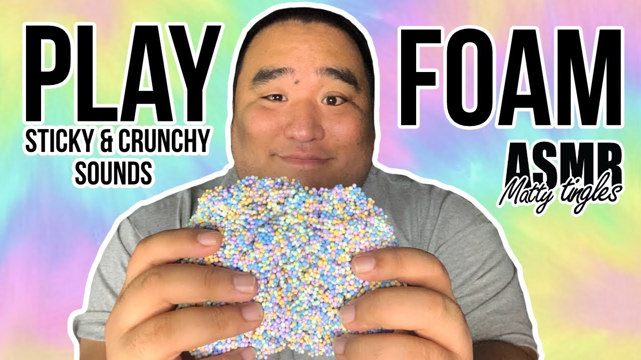[ASMR] Play Foam (Sticky-Crunchy Sounds) | MattyTingles - YouTube