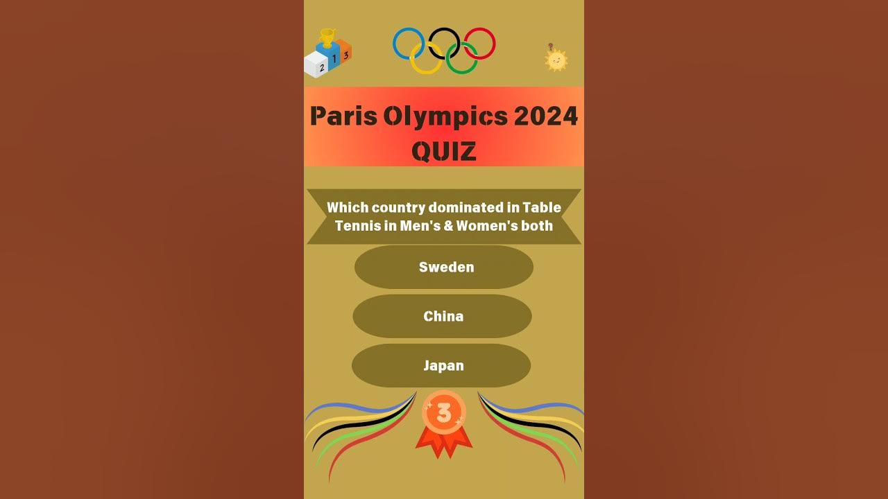 Guess the answer - ParisOlympics2024🤔🌍😎 #ytshorts #shorts #quiz #funny ...