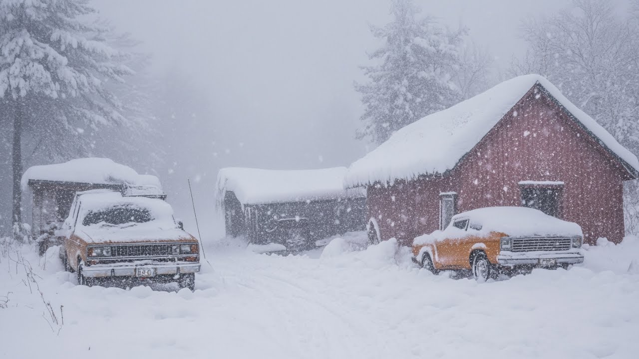Relaxing Blizzard - Freezing Blizzard Winter Storm & Strong Howling ...