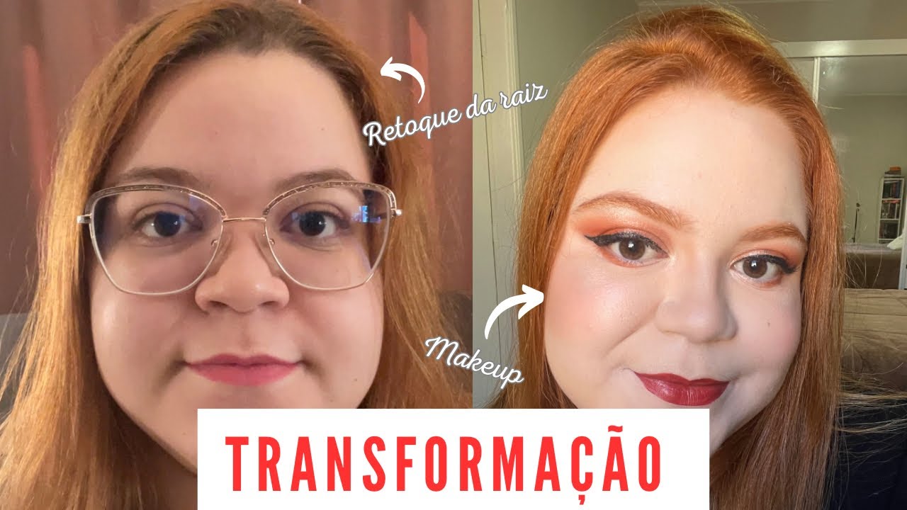 TRANFORMAÇÃO- RETOQUE DO RUIVO + MAKE - YouTube