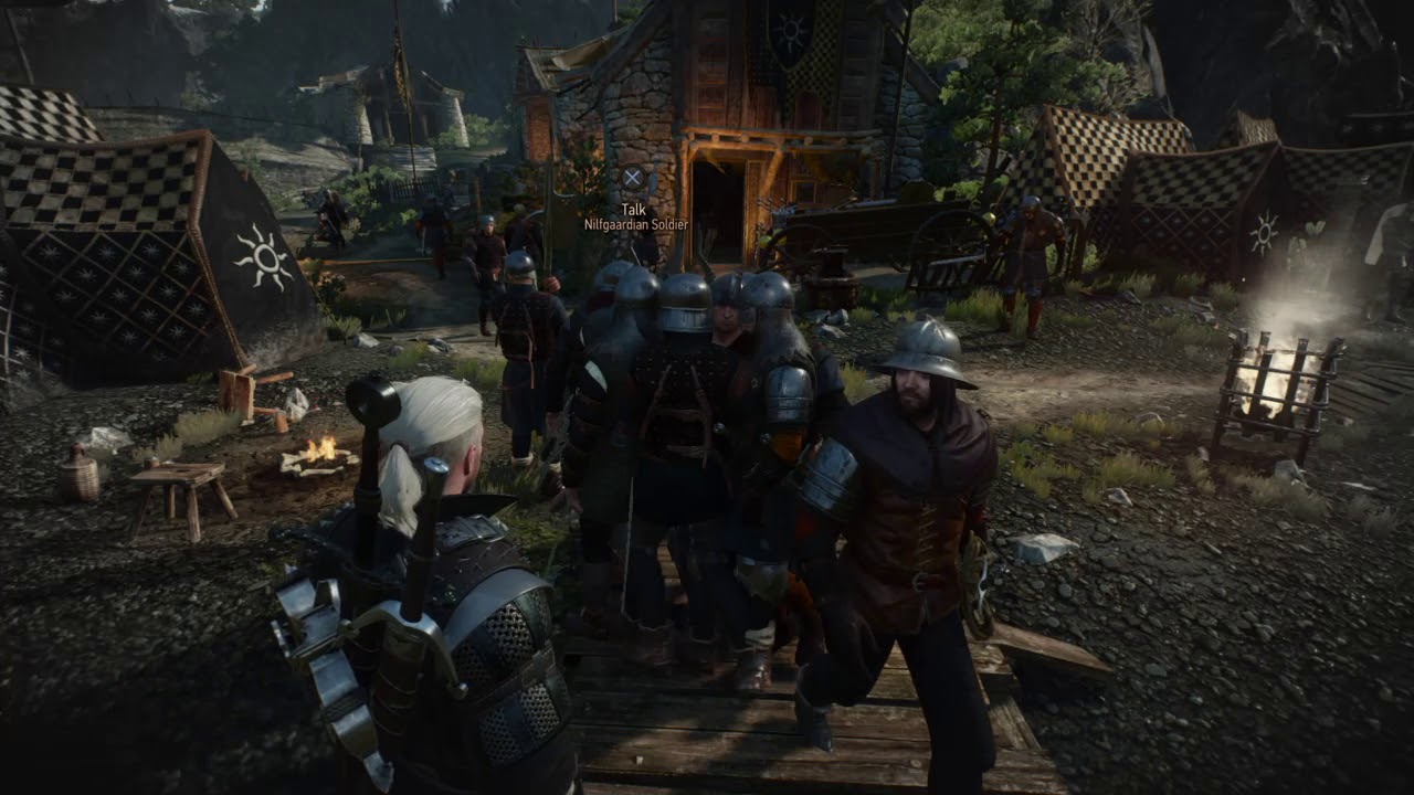 the guards in the witcher go round and round - YouTube