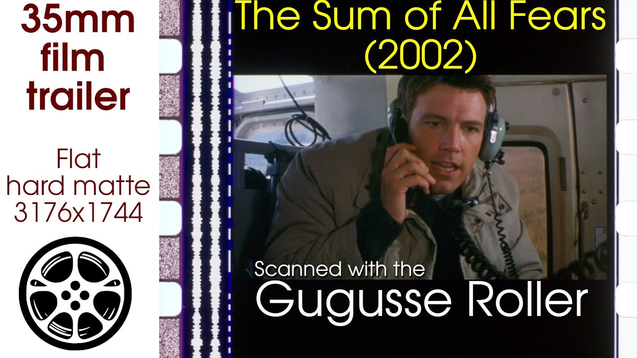 The Sum of All Fears (2002) 35mm film trailer, flat hard matte ...