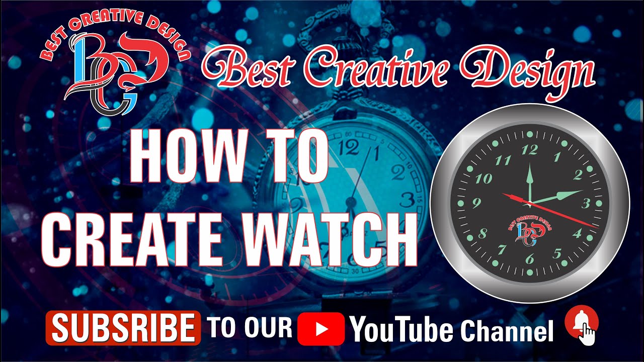 How To Creat Watch Design in CorelDraw - YouTube