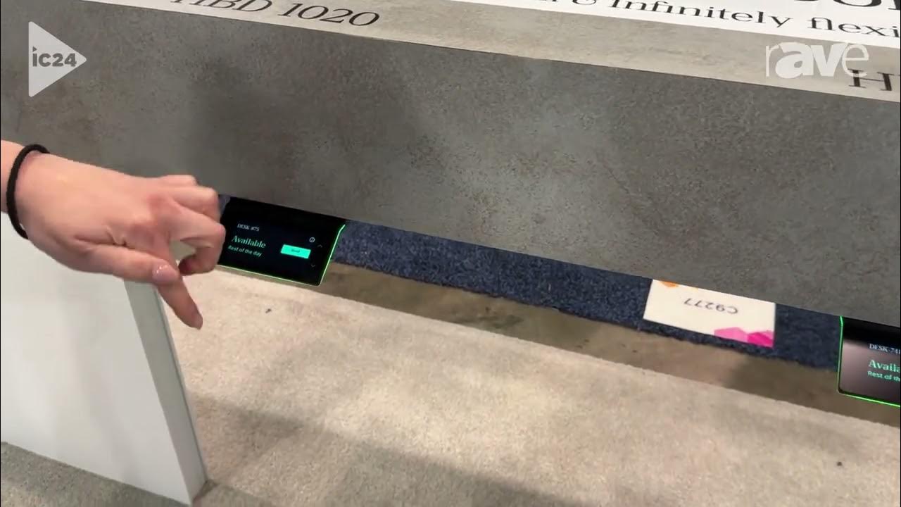 InfoComm 2024: Humly Shows Off Humly Booking Device, a Solution for Workplace Desk Booking - YouTube
