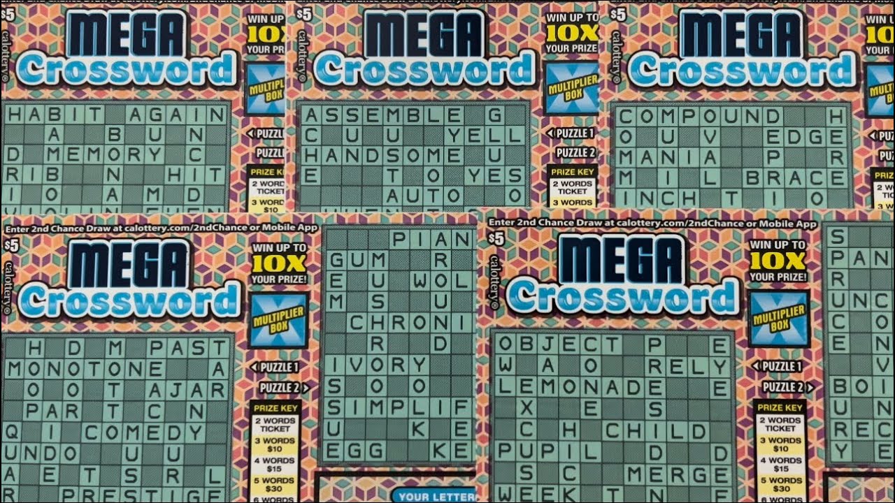 5 NEW Mega Crosswords in a Row!! - YouTube