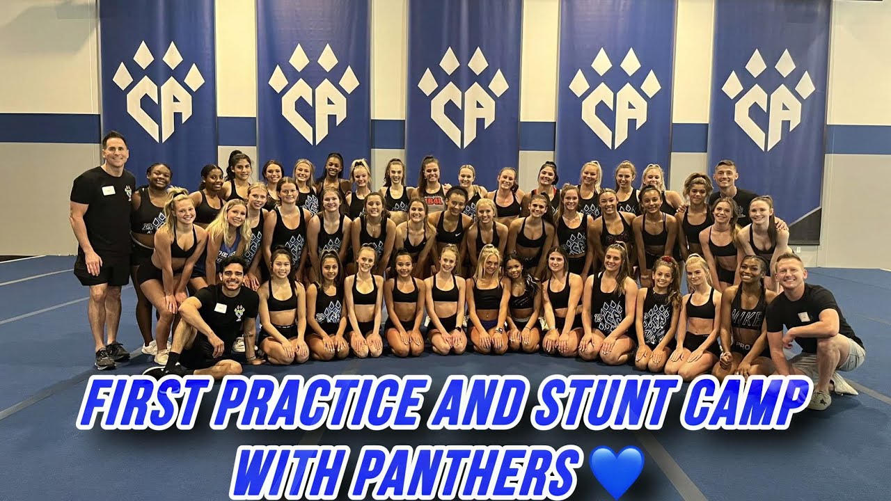 First practice and stunt camp with panthers! 😸 - YouTube