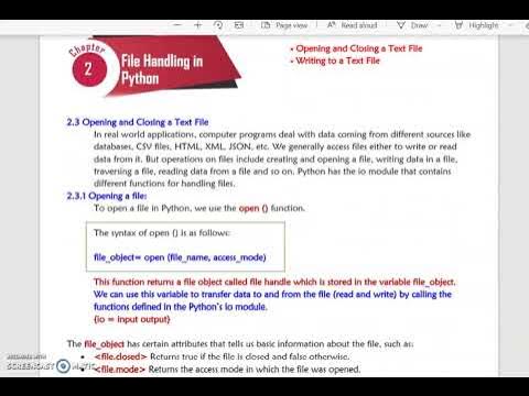#Computer Science#Python# File Handling# Chp 2#Opening & Closing Files# Syntax# - YouTube