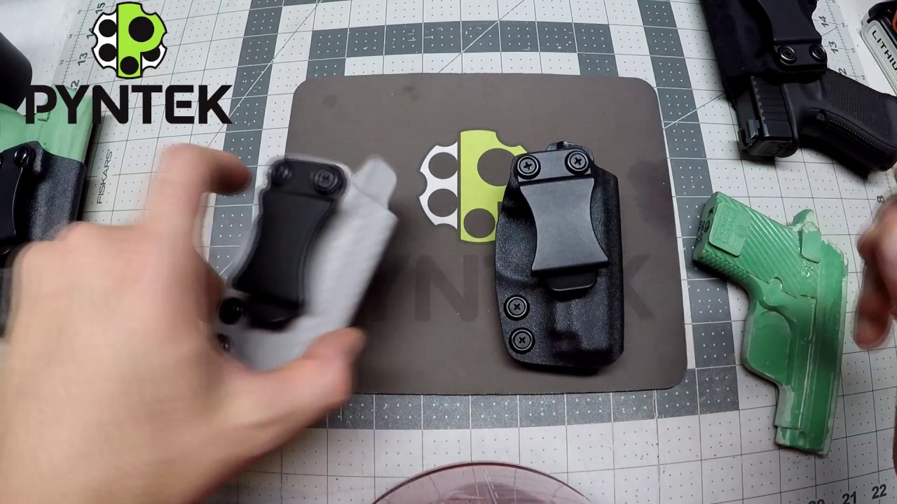 Springfield Armory 911 .380acp Kydex holster by Pyntek - YouTube