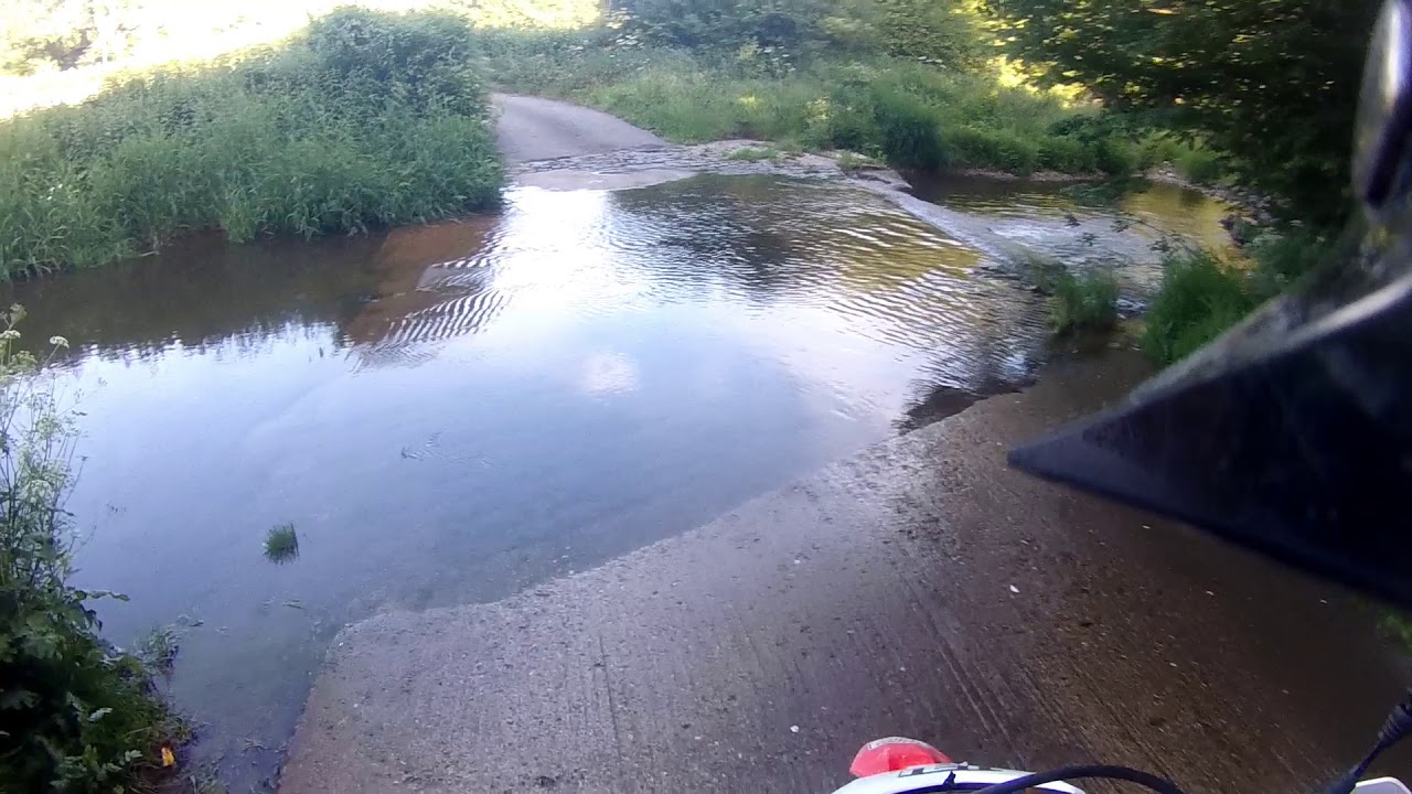 Fording the River Yarty Near Yarcombe in Devon - YouTube