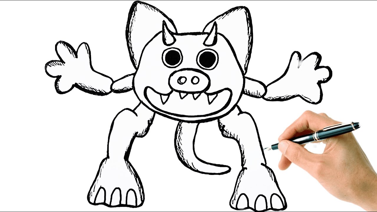 How to draw FIRE PICKLES from Garten Of Banban chapter 3 - YouTube