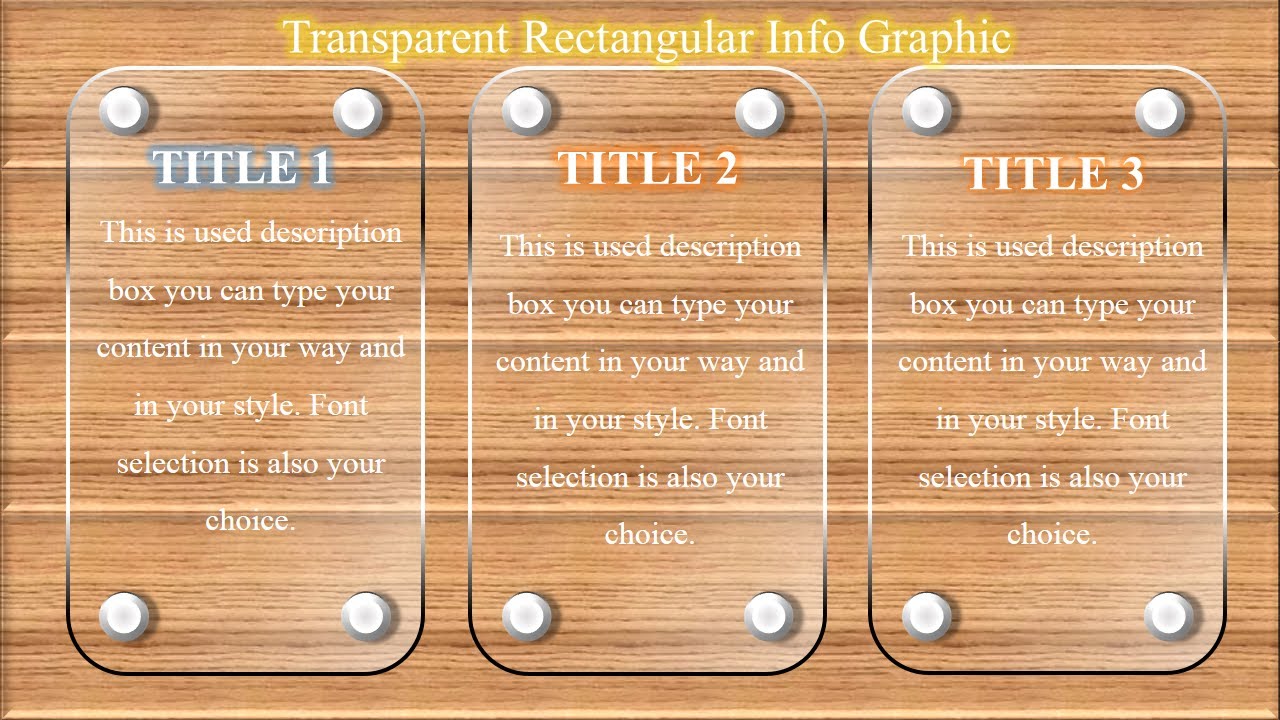 Design 7 Transparent Rectangular Info Graphic Design using MS ...