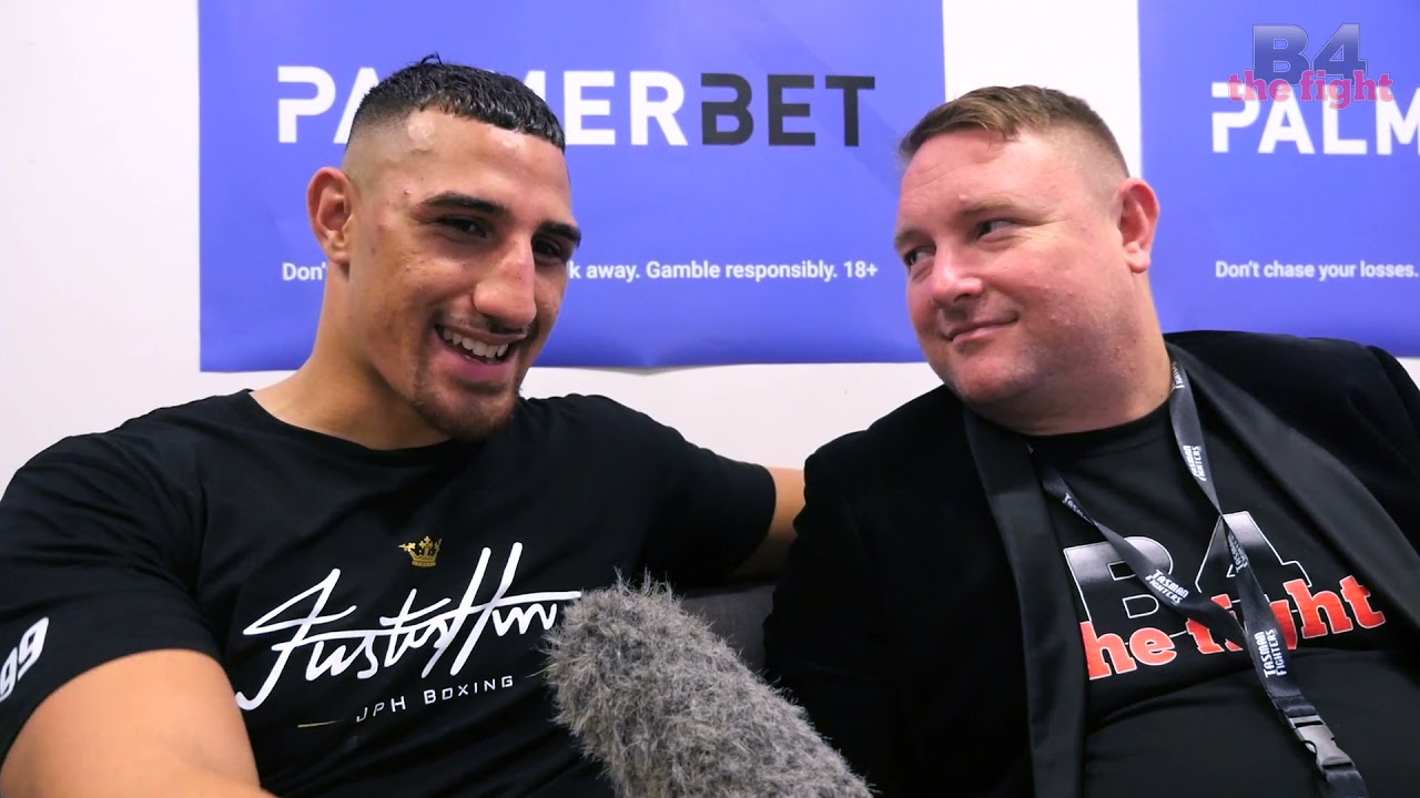 Justis Huni Post Fight Interview #hunivsgallen - YouTube