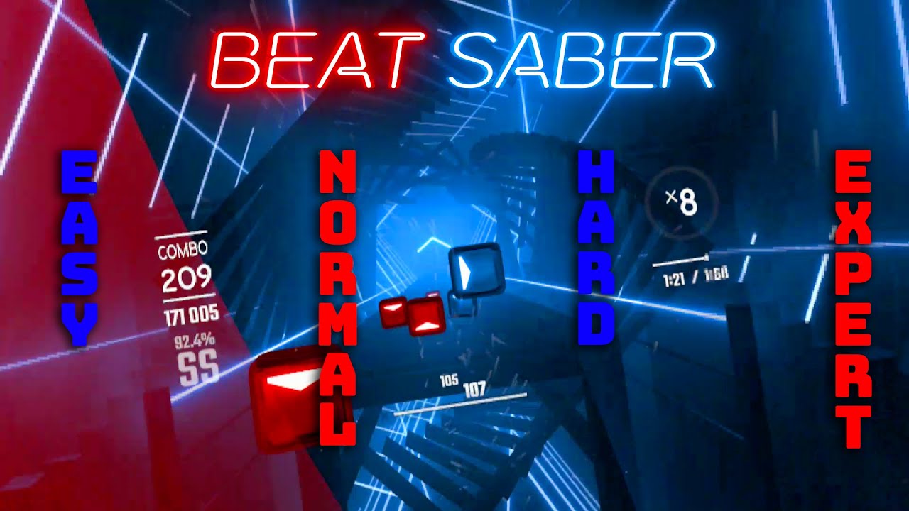 Beat Saber | Easy Normal Hard and Expert - YouTube