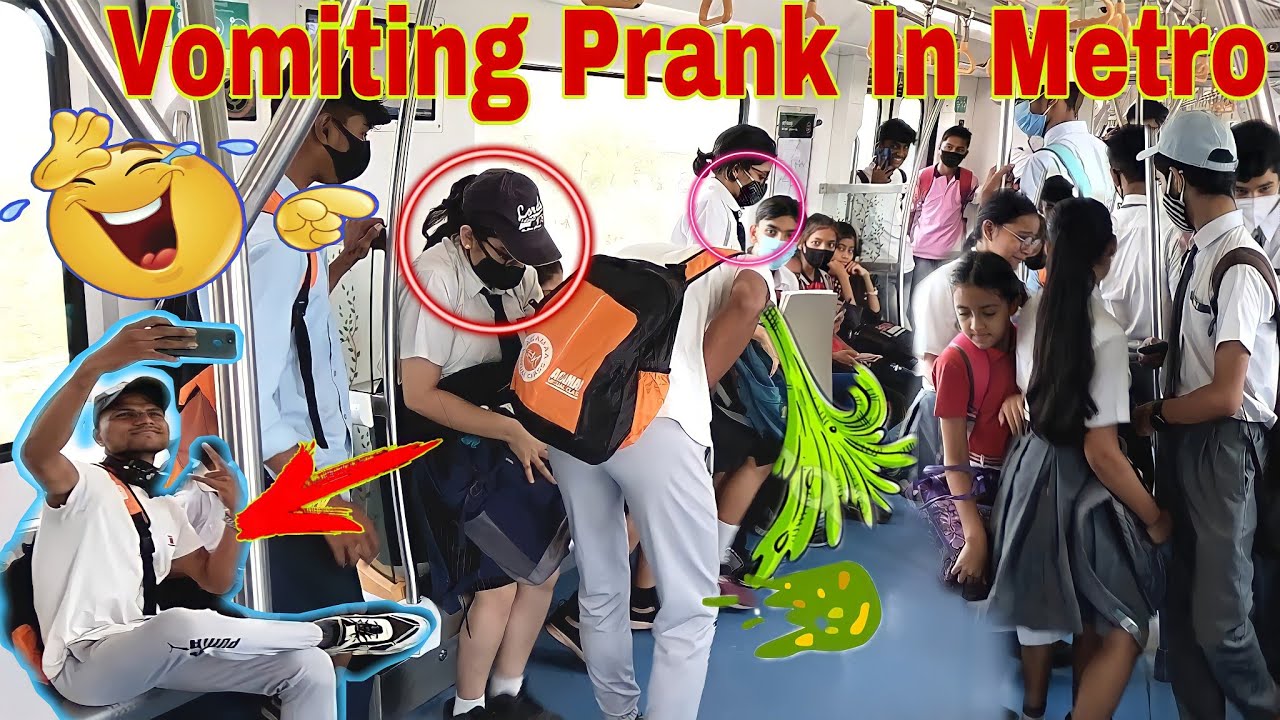Vomiting 🤮 Prank on Metro Passinger ll Unbelievable Reaction ll #nagpur ...