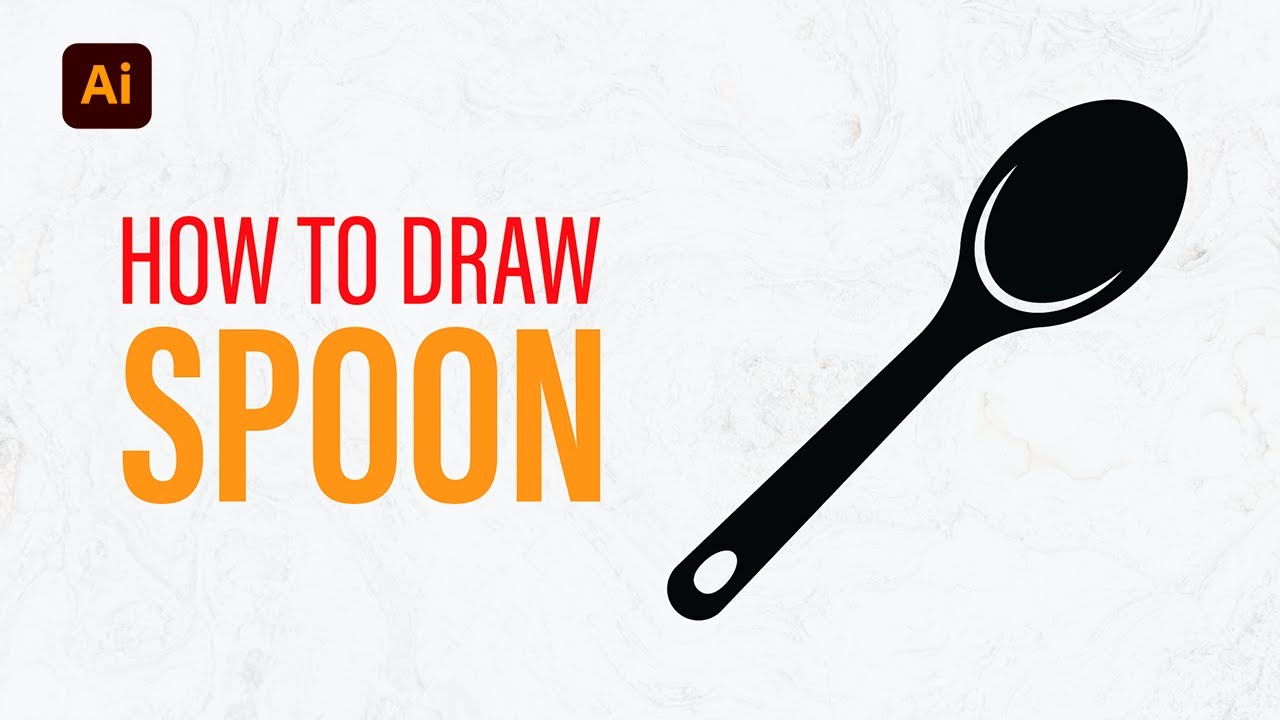 How to Draw a Spoon in Illustrator Like a Pro! 2024 - YouTube