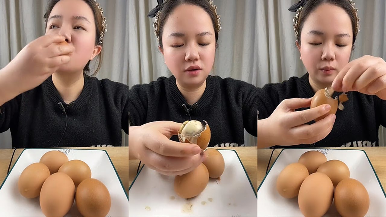 Chicken embryo eggs eating asmr ! - YouTube