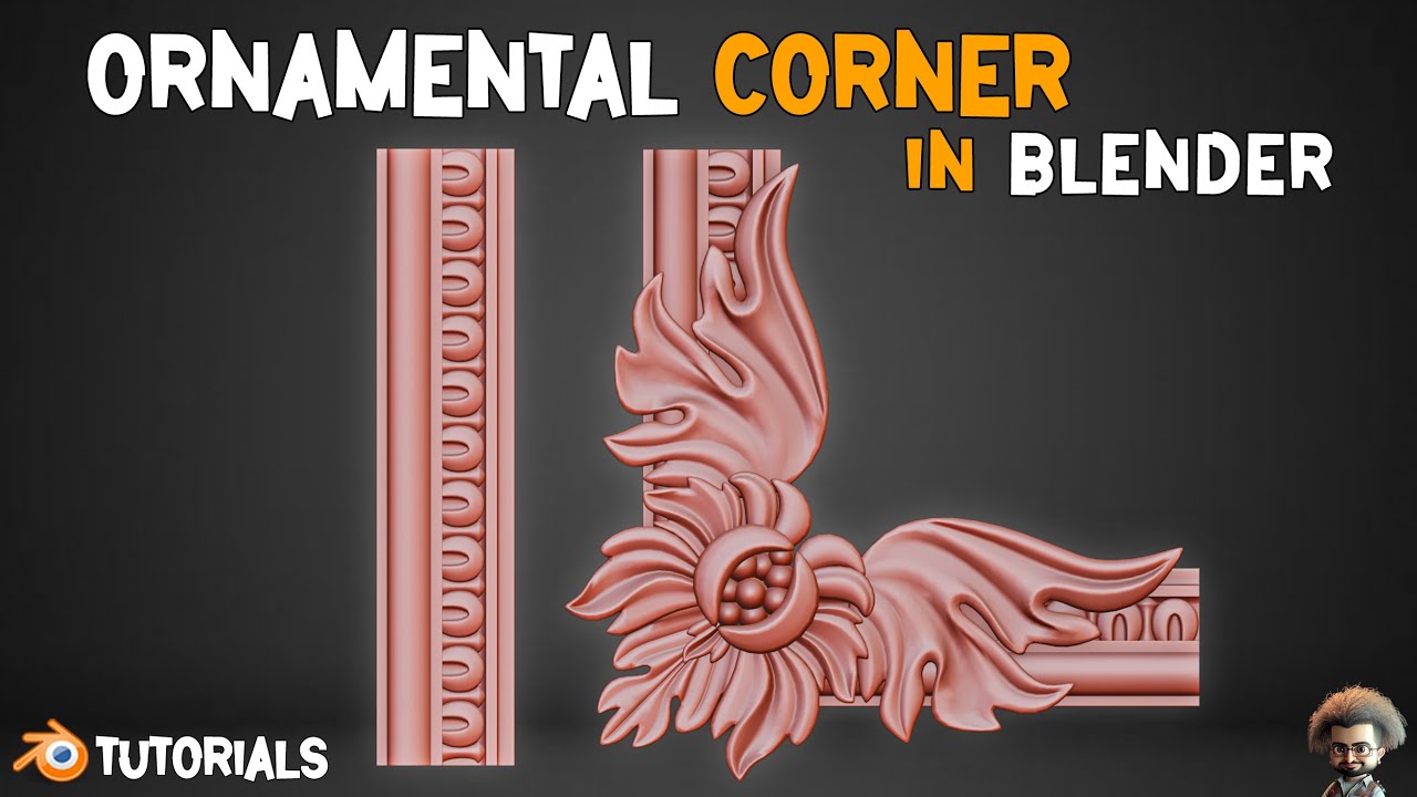 How to Model Ornamental Corner in Blender - YouTube