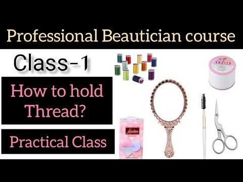 Class-1 ||Step by step threading guide|| How to hold thread for ...