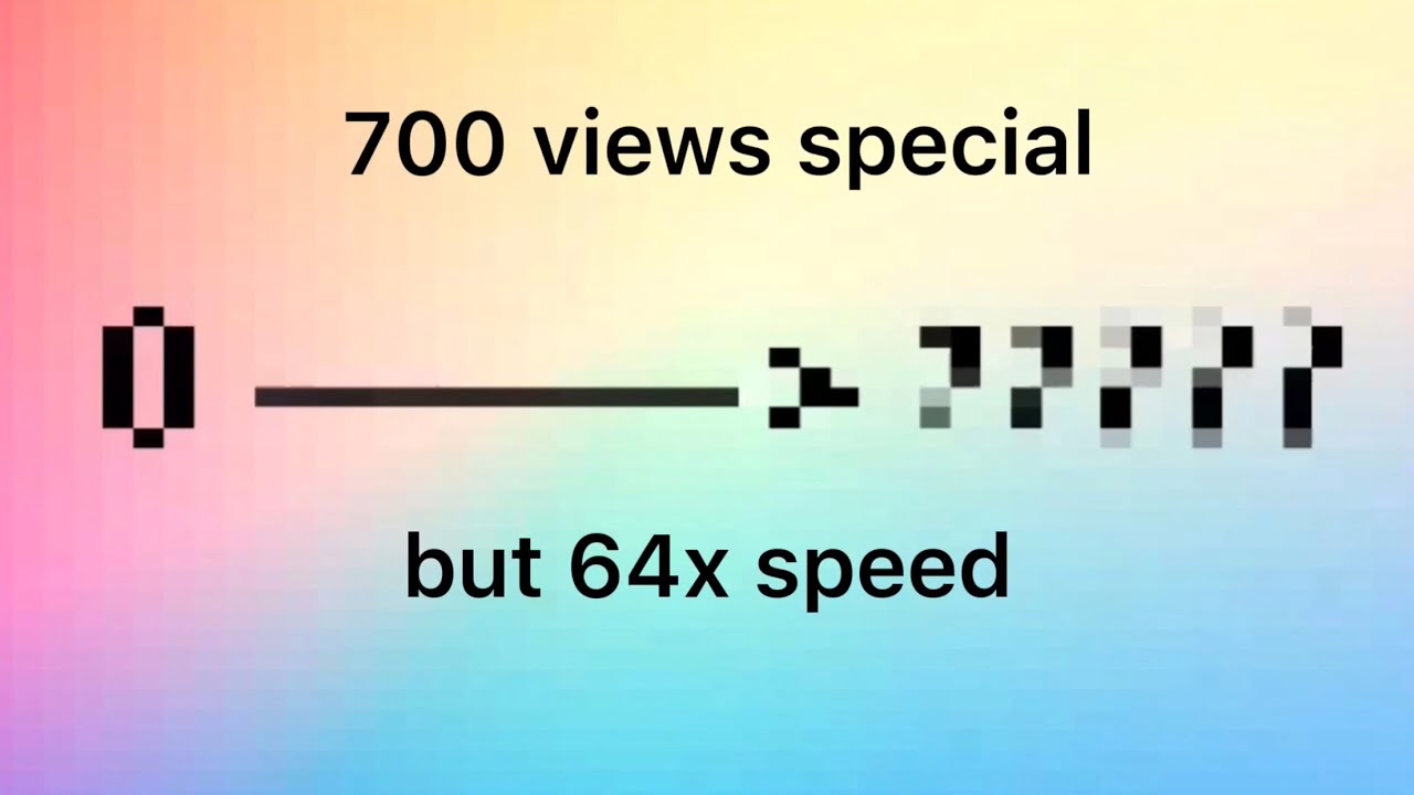 Numbers 0 To Killillion, but 64x speed! 700 views special! - YouTube