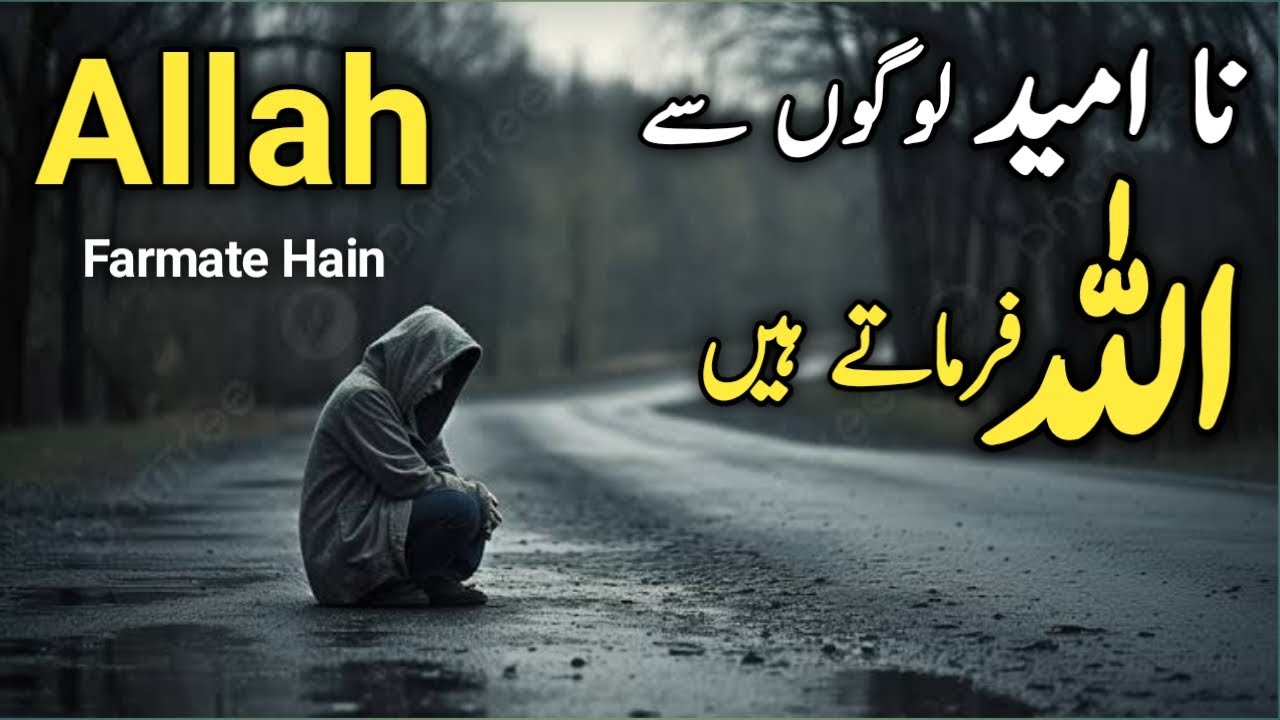 Na Umeed Logon Se ALLAH Farmate Hain | Na Umeed Log | Allah Farmata Hai ...