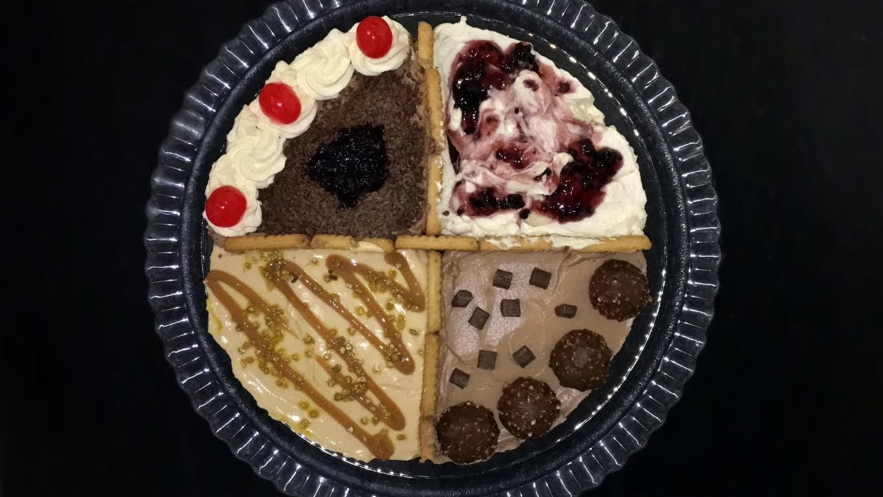 How To Make a 4 Flavour Cheesecake - YouTube