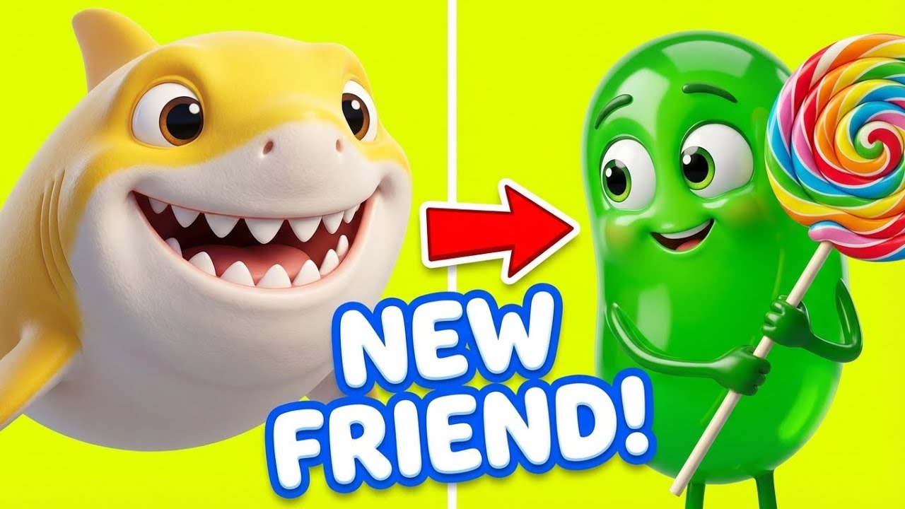 Baby Shark & Finger Family + Jelly Bean Story! 🍬 | Best Nursery Rhymes ...
