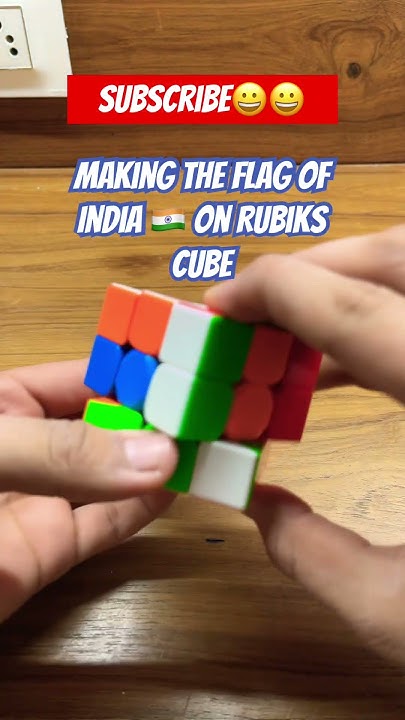 Making the Flag of India 🇮🇳 on 3by3 Rubik’s cube - YouTube