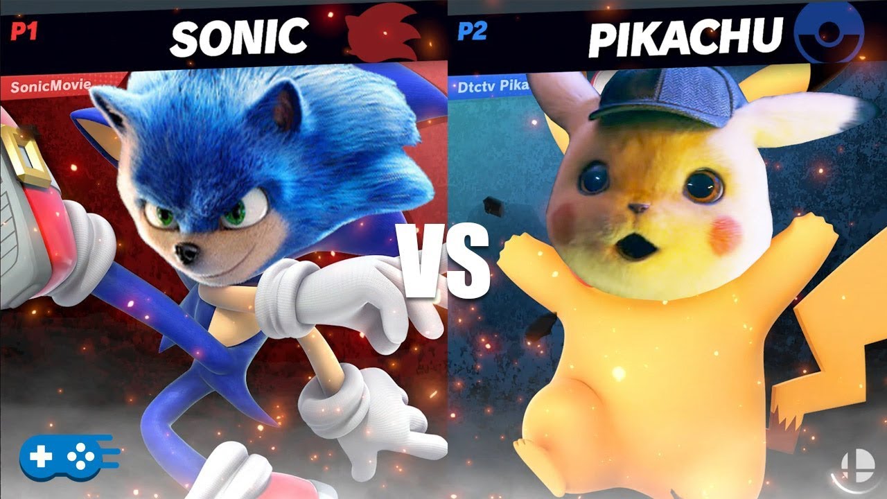 Sonic Movie Vs Detective Pikachu Super Smash Bros Ultimate Gamebookr Youtube