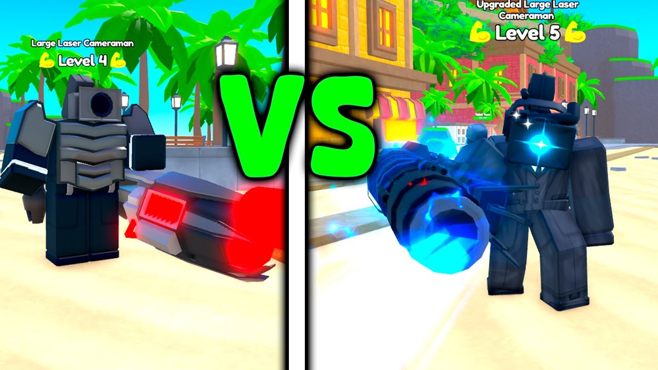 🎉Large Laser Cameraman vs Upgraded Large Laser Cameraman Toilet Tower ...