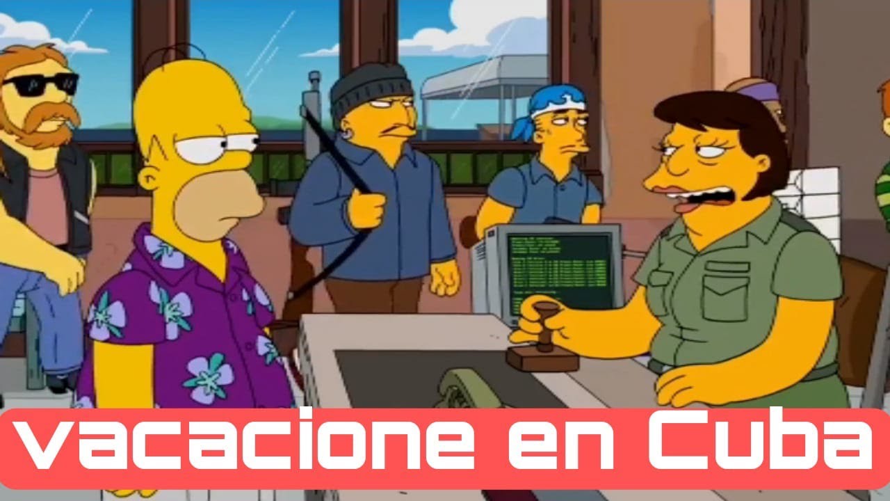 Homero se va de vacaciones a cub4 los simpsons P.1 - YouTube