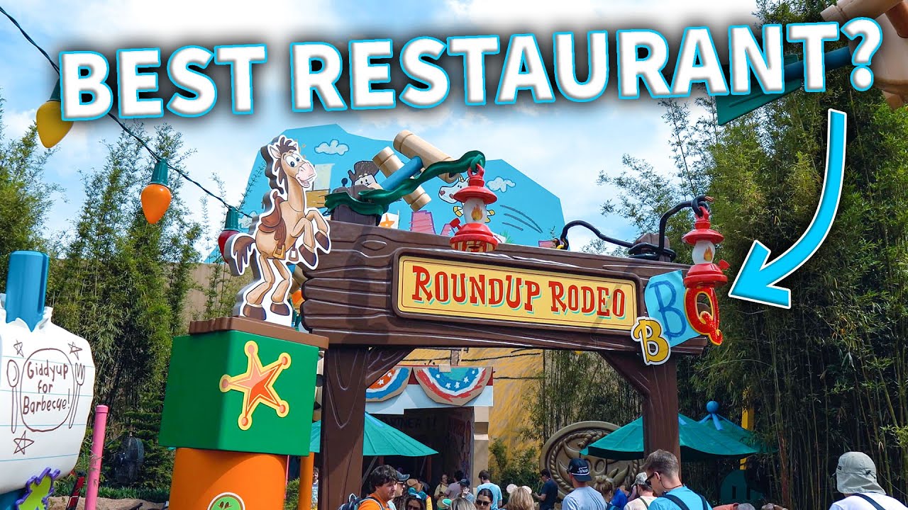 The NEW Toy Story Restaurant at DISNEY WORLD is AMAZING! Roundup Rodeo ...