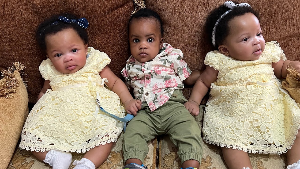 Triplets First Christmas… Making Memories With Family - YouTube