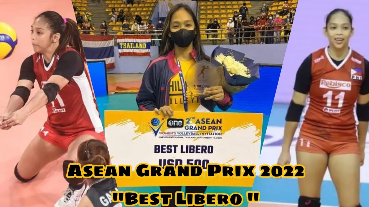 Kyla Atienza Highlights /Asean Grand Prix 2022 Best Libero - YouTube
