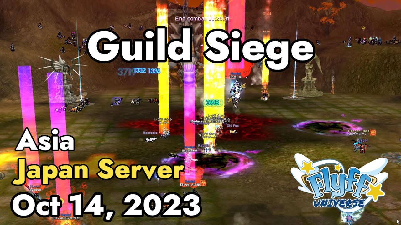 Guild Siege (Japan Server) October 14, 2023 | Flyff Universe - YouTube
